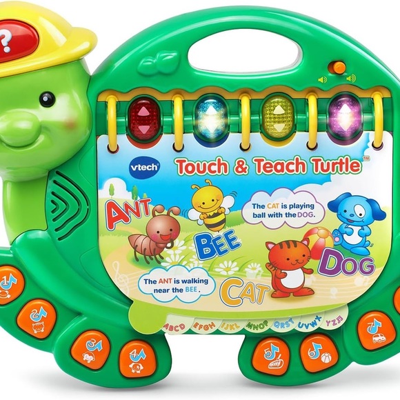 Toys | Vtech Touch Teach Turtle Green Interactive Learning Toy | Poshmark